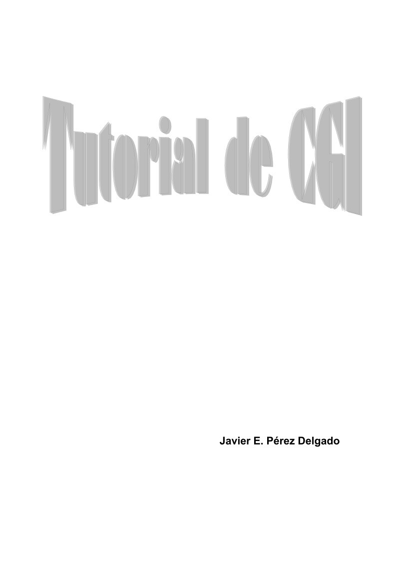 PDF de programación - Tutorial de CGI